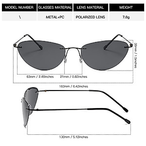 RCXKOOM The Matrix Neo Costume Sunglasses Men Women Ultralight Metal Wire Frame Polarized Small Oval Rimless Glasses