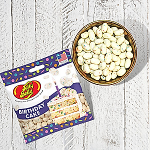 Needzo Birthday Cake Flavored Jelly Beans, Celebration Kit Gourmet Chewy Candy for Boys or Girls, Shareable Bagged Candies, Pack of 3, 3.5 Ounces