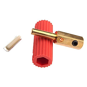 Forney 57904 Sure Grip Plug Male Red Sleeve Fits Spitfire And Miller Welders