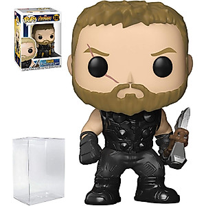 POP Marvel: Avengers Infinity War - Thor Funko Pop Vinyl Figure (Bundled with Compatible Pop Box Protector Case), Multicolored, 3.75 inches