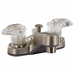 VALTERRA Phoenix Faucets PF222441 Catalina Two-Handle 4" Bathroom Diverter Faucet with 2" Spout - Brushed Nickel