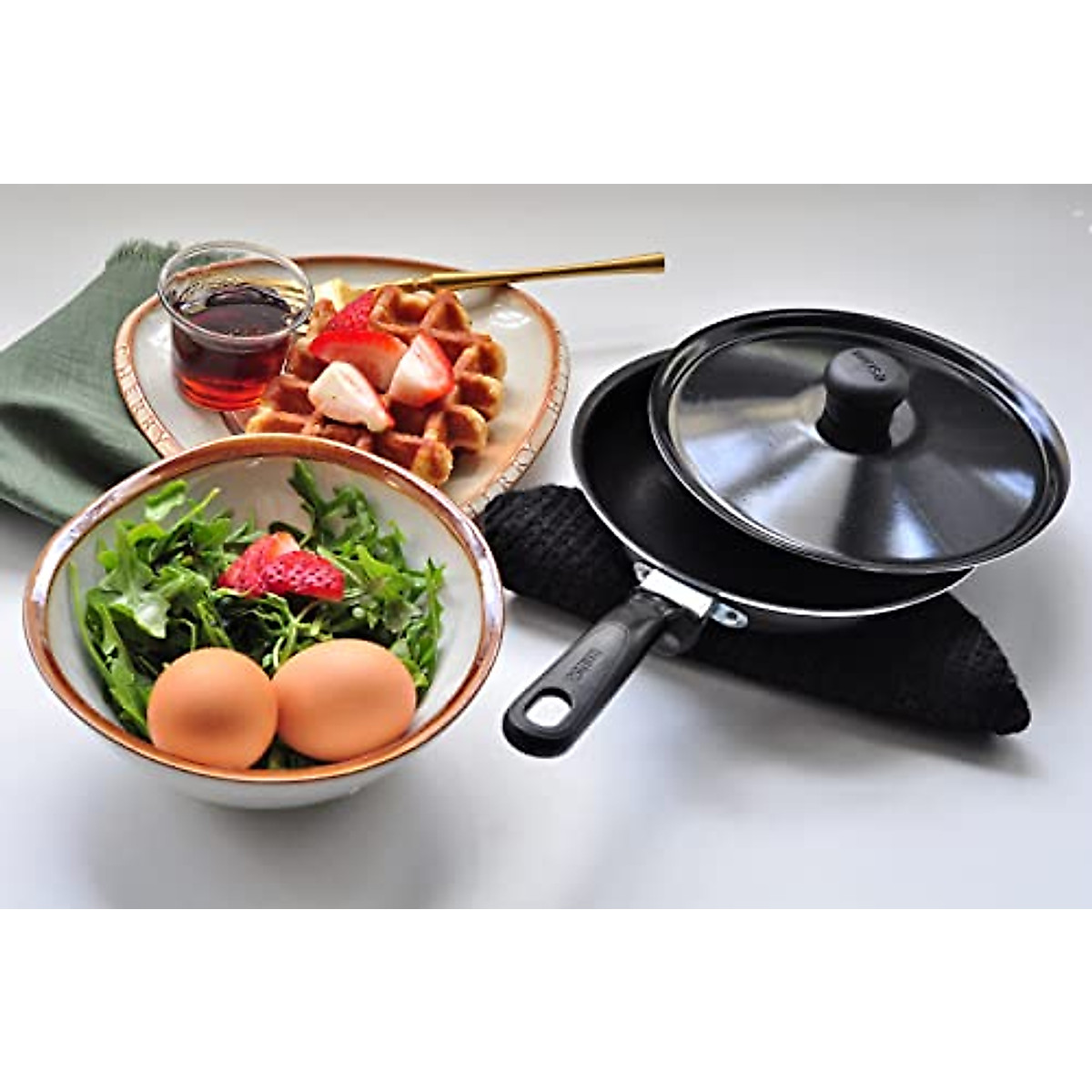 Imusa Casserole with Lid and Handle, STD, Black, Red or Blue