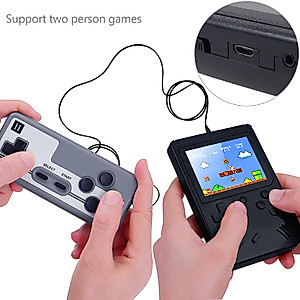 Black Mini Portable Handheld 400 Classic FC Games Game Console Game Player Support TV Connection One/Two Players