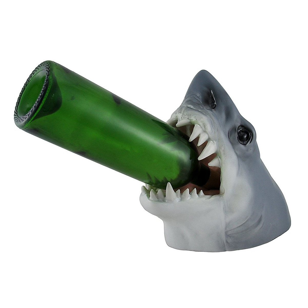 Zeckos Parched Predator Shark Head Wine Bottle Holder