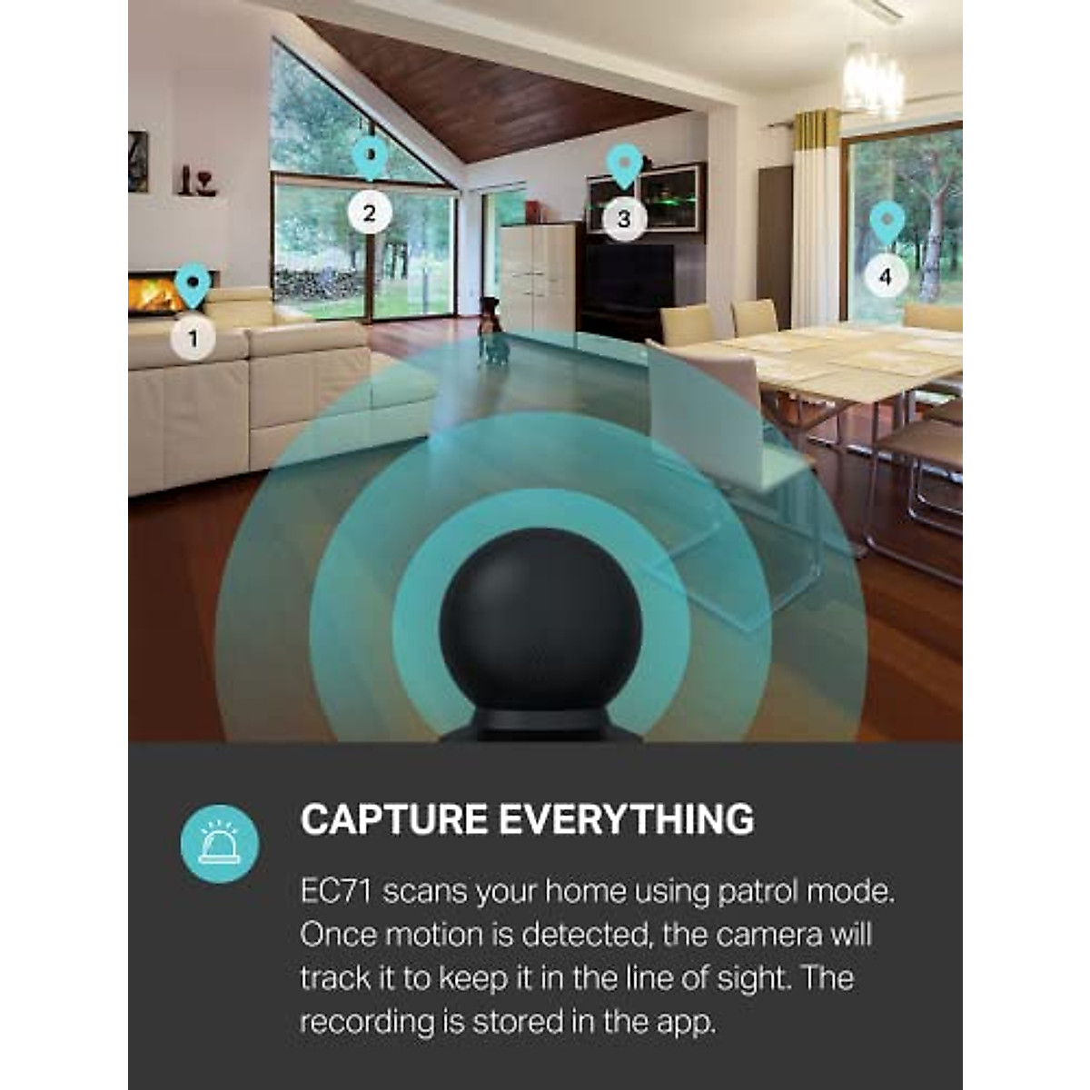 Kasa Smart 2023 New Indoor Pan-Tilt Security Camera, 1080p HD Dog Camera w/Night Vision, Motion Detection for Baby & Pet Monitor, Cloud & SD Card Storage, Works w/Alexa & Google Home, 2.4G WiFi (EC71)