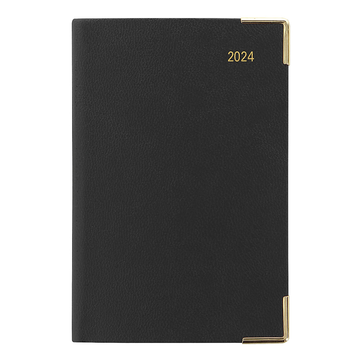 Letts of London Classic Daily Planner, 12 Months, January to December, 2024, Day-Per-Page, Pocket Size, 4.25" x 2.75", Black (C12EBK-24)