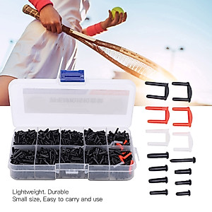 1 Box Badminton Grommets,Tennis Stringing Machines & Tools,Universal Badminton Racket Grommets Nylon Racquet Eyelets Bucket String Protector Stringing Tools For Tennis Pickball Squash