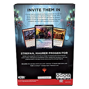 Magic: The Gathering Innistrad: Crimson Vow Commander Deck – Vampiric Bloodline (Black-Red) | Minimal Packaging Version