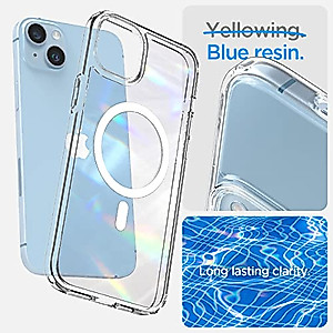 Spigen Ultra Hybrid (MagFit) [Anti-Yellowing Technology] Designed for iPhone 14 Case (2022) - White