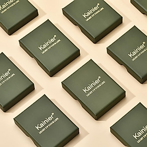 Kainier 6mm 14k Gold Plated Rings Polished Checkerboard Bands Knuckle Statement Pointer Finger Ring Comfort Fit Size 5-9