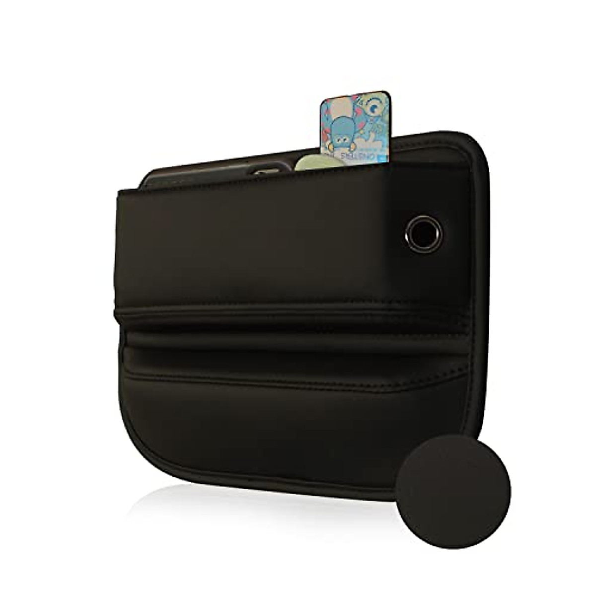 Wanfuder Car Seat Gap Filler Leather Car Seat Organizer and Storages Automotive Accessories - Front Seats Car Adjustable Gap Filler for Phones, Glasses, Keys, Cards