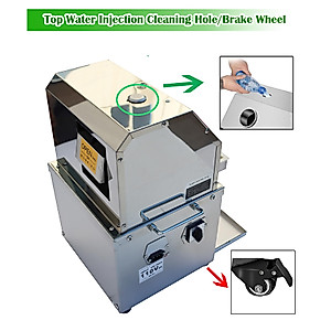 INTBUYING Sugarcane Juicer Electric Sugar Cane Press Machine W/3 Stainless Steel Rollers 2 Knives Sugarcane Extractor Machine Commercial Sugarcane Ginger Juice Mill Machine 110V 660LB/H