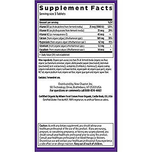 New Chapter Calcium Supplement - Bone Strength Organic Calcium with Magnesium, Vitamin D3+K2, 70+ Trace Minerals for Bone Health, Gluten Free, Easy to Swallow - 120 Slim Tablets