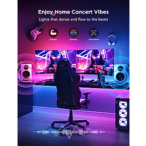 Govee TV LED Backlight Strip, RGBIC Smart LED Backlight for 40-50inch TVs, Music Sync, Wi-Fi Bluetooth & App Control, Works with Alexa & Google Assistant, 77 Scene Modes, Adapter