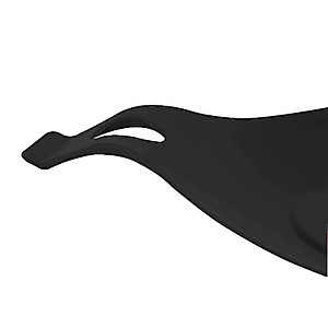 1pcs Silicone Spoon Rest 9 inches Large Size for kitchen Counter Silicone Utensils Ladle Holder Large Black