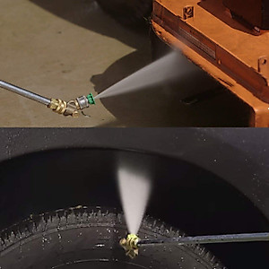 M MINGLE Pressure Washer Wand Extension, Gutter Cleaner Attachment for Pressure Washer Nozzle, 1/4 Inch Quick Connect