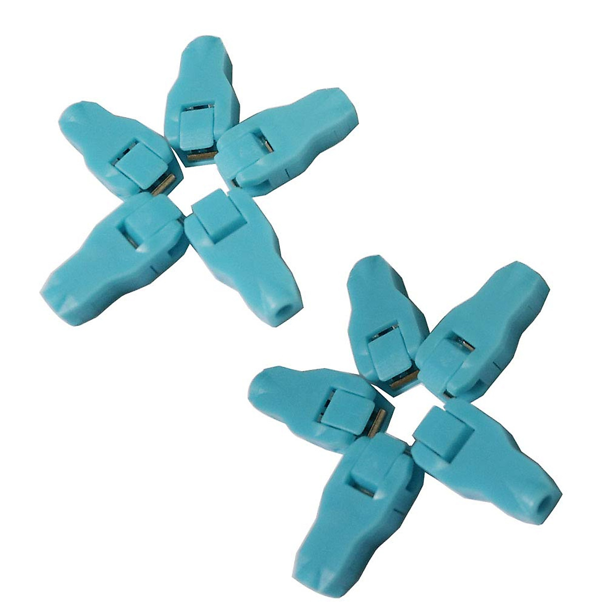 Multi-use Electrode Clip,Red,for 3.0/4.0/snap/Grabber/tab. 10 Piece/Bag. (Blue)