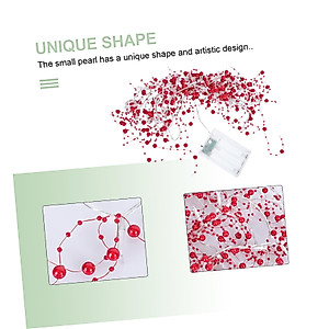 Uonlytech 1pc Light Post Christmas Hanging Light Pearl Beads Lights Birthday Hanging Decorations Berry Beaded Garland Lights Pathway Light Umbrella Pole Light Pearl Chain Fairy Plastic