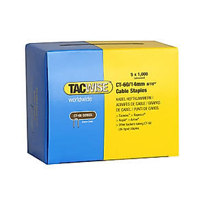 Tacwise CT-60/14mm Cable Tacker Staples (Box 5000)