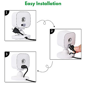 ALERTCAM 2Pack 25ft/7.5m Charger Cable for Blink Mini and Blink Mini Pan-Tilt, Extension USB Cable Continuously Power Your Camera (Plug and Camera are Not Included) - Black