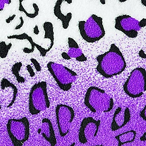Home Must Haves Safari Animal Print All Season Extra Soft Warm Cozy Premium Sofa Couch Throw Bed Blanket (Queen, Purple Leopard)