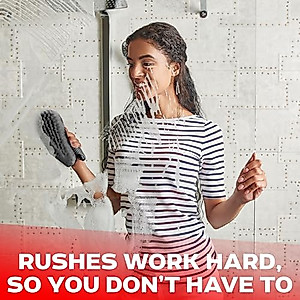 Scrub Brush Set of 3pcs - Cleaning Shower Scrubber with Ergonomic Handle and Durable Bristles - Grout Cleaner Brush - Scrub Brushes for Cleaning Bathroom/Shower/Tile/Kitchen/Floor/Bathtub/Carpet