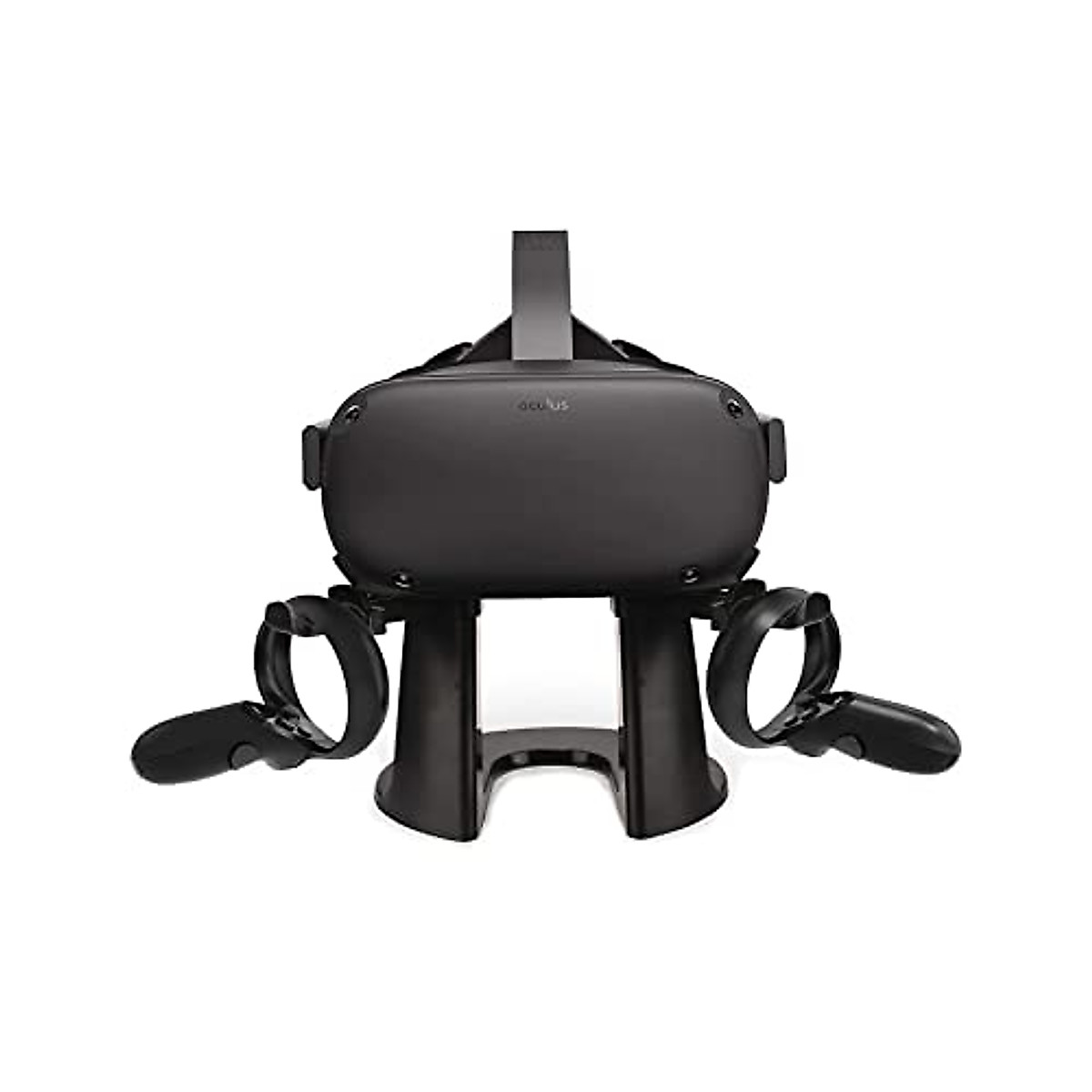 VR Stand, Headset and Controller Holder Display Station for Oculus Quest 2, Quest 1, Rift, Rift S, Valve Index, HP Reverb G2 Headset (Black)