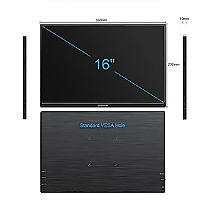 2.5K 16-inch Portable Display, 1600P IPS Screen, 100% Color Gamut, 144HZ, with Foldable Stand