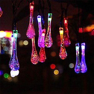 Uonlytech Lights Room Decor Icicle Style Fairy Lamp for Home Christmas Meteor Shower Rain Lights Meteor Shower Rain Lights for Christmas Solar Led Lamp Garden Light