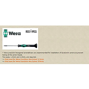 HEDGEHOG STUDIO Abu Duralumin Screw Set 5-5-7-7-8 (for Body Cover) for Zenon Series (Sapphire Blue)