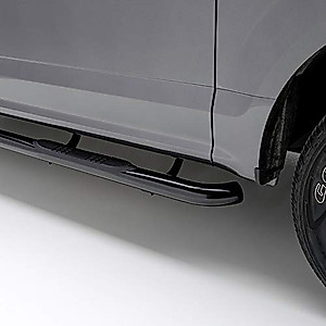 ARIES 201002 3-Inch Round Black Steel Nerf Bars, No-Drill, Select Jeep Liberty