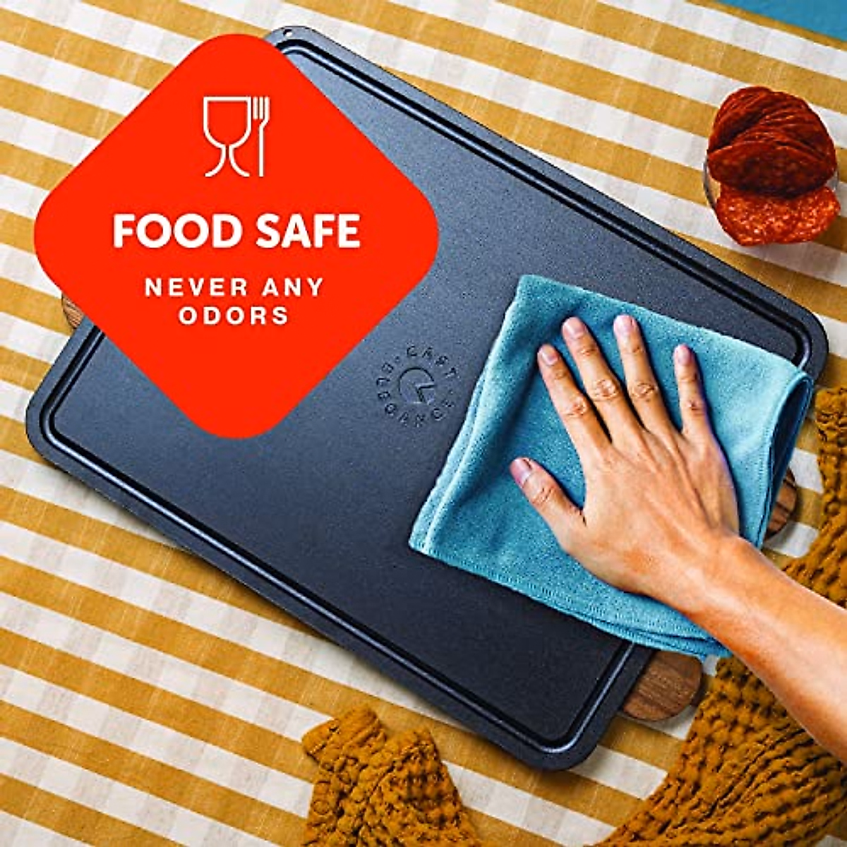 Cast Elegance Premium Steel Pizza Stone and Griddle for Grill and Oven, 17.5 x 13.5 inch, Rectangular