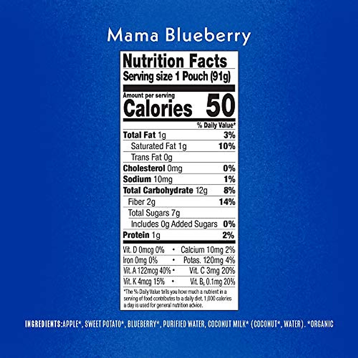 Once Upon a Farm, Organic Mama Bear Blueberry, 3.2 Ounce