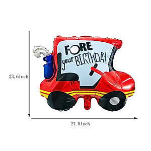RS 6PCS Golf Foil Balloons Golf Cart Balloons Golf Ball Sports Balloons for Birthday Baby Shower Golf Themed Party Decorations Supplies