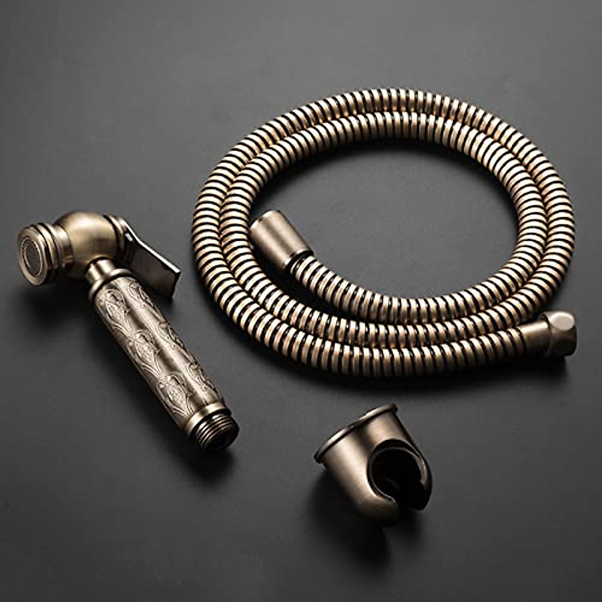 ZLOCYIVHE Bidet Handheld Water Sprayer Bidet Shower Head for Toilet Cloth Diaper Sprayer Kit with Hose Brass Cold Water Toilet Bidet Sprayer Wall Mount