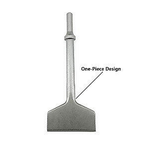 3 Inch Wide Air Chisel Bit Pneumatic Chisel 0.401 Inch Shank Tile & Thinset Scaling Chisel Thinset Scraper Wall and Floor Scraper Tile Remover Work with 0.401 Inch Air Hammer Air Chisel Hammer