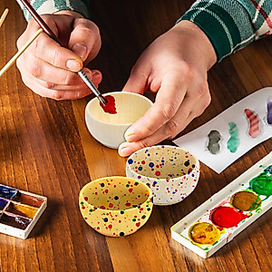 ZENFUN 20 Pack Wooden Pinch Bowls, Mini Unfinished Bowls Set for Dipping Sauce, Condiment Bowls, Condiment Cups, Nuts, Candy, Fruits, Appetizer, and Snacks