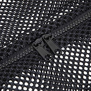 Champion Sports Mesh Duffle Bag with Zipper and Adjustable Shoulder Strap - Multipurpose 15” x 36” Gym Bag for Equipment, Sports Gear, Laundry - Breathable Mesh Scuba and Travel Bag in Multiple Colors