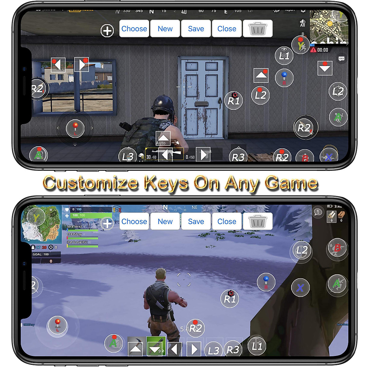 Megadream Android Gamepad Controller, Wireless Key Mapping Gamepad Joystick Perfect for Call of Duty & PUBG Mobile & More, Compatible for Samsung Galaxy HTC LG Other Phone, Not for iOS