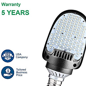 OSTEK LED Shoebox Area Corn Light Bulb 54W LED Retrofit Kits 5000K E39 Rotatable Mogul 7560LM LED Commercial Lighting - Post Street Light Security Lights Parking Light LED Paddle Bulb, UL DLC