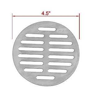 uxcell Stainless Steel Round Sink Floor Drain Strainer Cover 4.5 Inch Dia 2pcs (Pack of 2)