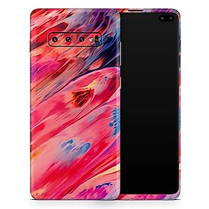 DesignSkinz Blurred Abstract Flow V14 Protective Vinyl Decal Wrap Skin Cover Compatible with The Samsung Galaxy S20 (Screen Trim & Back Glass Skin)