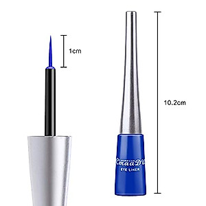 Topcent Matte Liquid Eyeliner Set, 16 Colors Neon White Black Red Brown Green Eye Liners For Women Waterproof High Pigmented Long Lasting Rainbow Eyeliner Pencil Quick Dry Eyes Makeup Kit (16PCS)