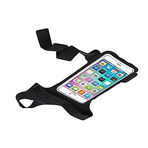 Outdoor Jogging Riding Running Sports Gym Lycra Thumb Armband Pouch Case for iPhone 14 13 12 11 Pro Max XR XS Max Samsung Galaxy S23 S22 S21 S20 FE A54 A53 A52 A33 5G Google Pixel 7 6 6a (Black)