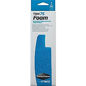 Seachem Foam Filter Sponge Replacement - Foam Tidal 75 Filter 2 Pack