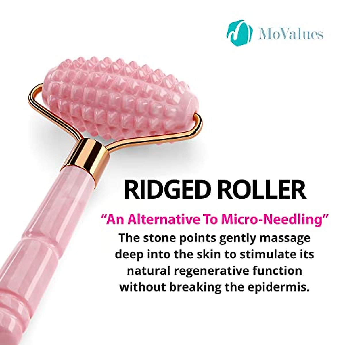 4-in-1 Jade Roller and Gua Sha Set. Rose Quartz Roller with Eye Massager, Jade Gua Sha, Ridged Roller Massager. Jade Roller For Face Real Jade 100% Jade Stone Roller. Facial Massager Ice Roller