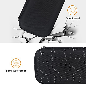 BOVKE Hard Travel Speaker Case for Bose New SoundLink Flex Speaker (2nd Gen) / Bose SoundLink Flex Bluetooth Portable Speaker, Extra Mesh Pocket for Bose Speaker Charger, Charging Cables, Black