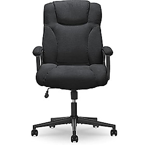 Serta Style Hannah II Office Chair, Midnight Black Microfiber,