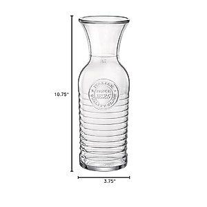 Bormioli Rocco Officina1825 Carafe, 33.75 oz,(Pack of 6) Clear