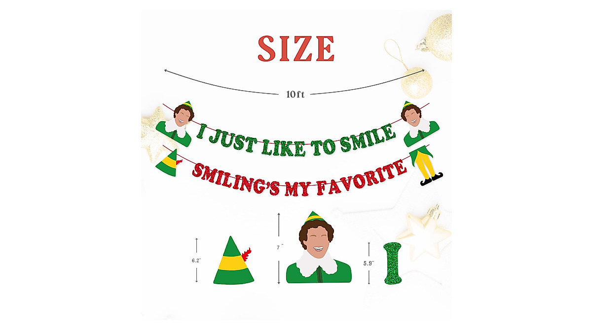 Funny Elf Christmas Decorations - Festive Party Banners
